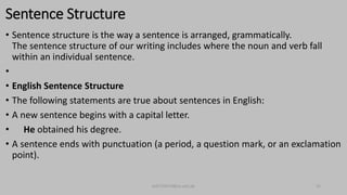 Chapter 2 phrase, clause and sentence structure | PPTX