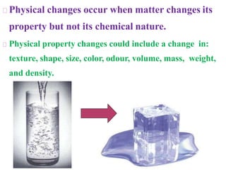 Chapter 2 physical and chemical change | PPT
