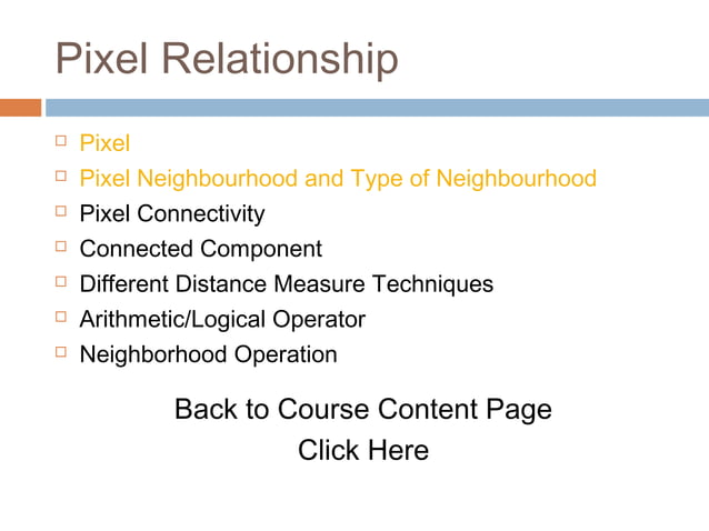 Chapter 2 Image Processing Pixel Relation Ppt Physics Science
