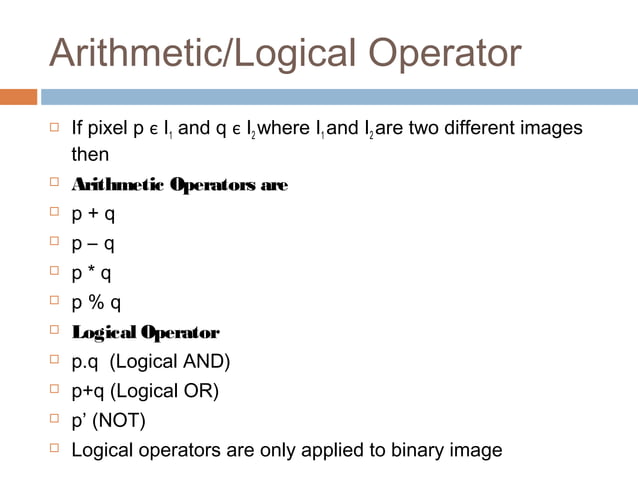 Chapter 2 Image Processing: Pixel Relation | PPT | Physics | Science