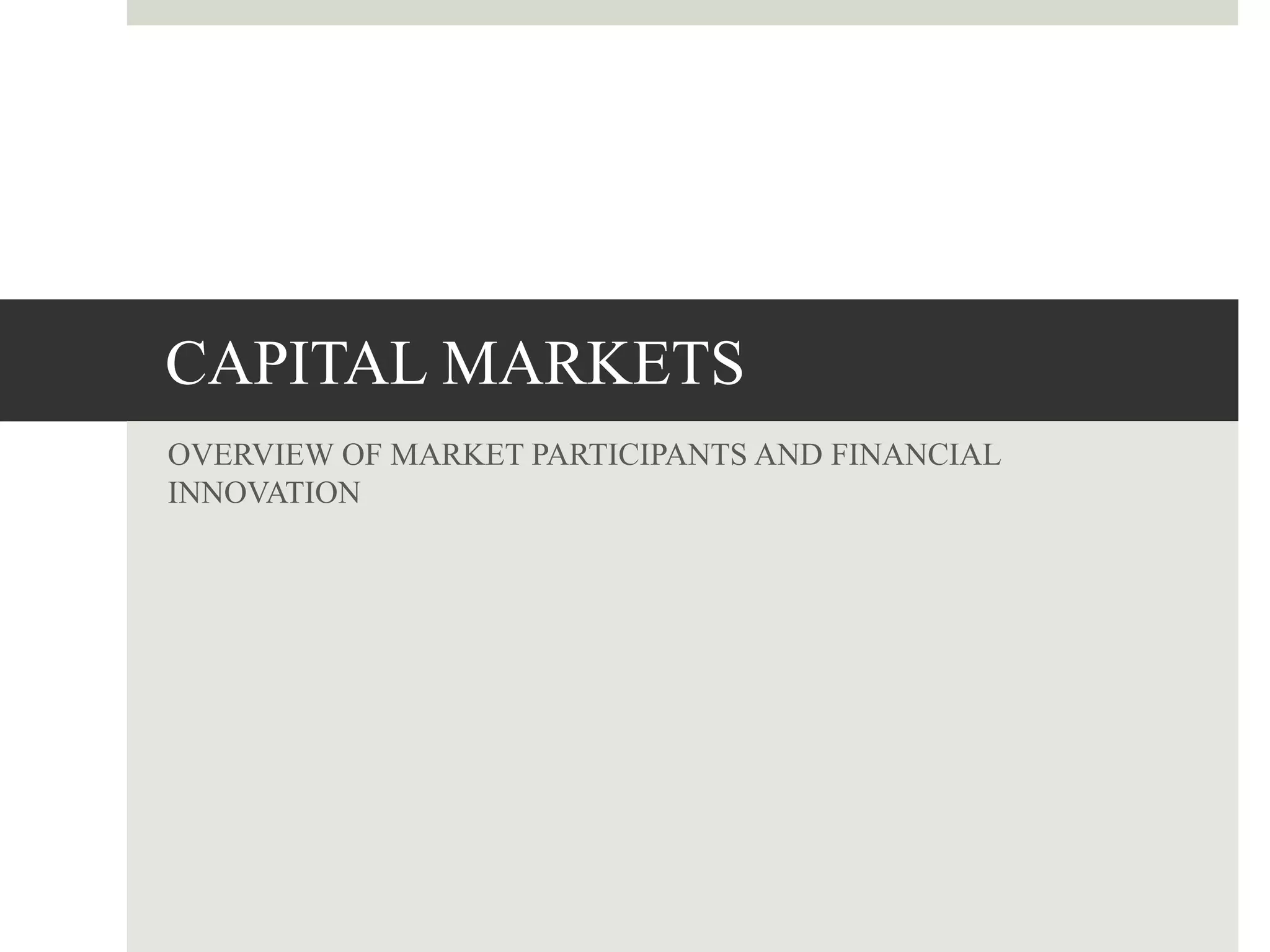 Chapter 2 players in the market | PPTX