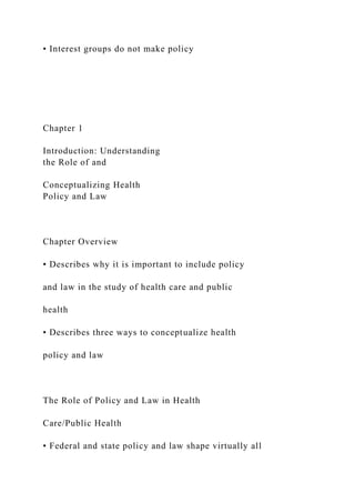 Chapter 2Policy and the Policymaking Process.docx