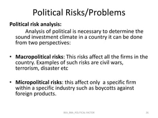 Chapter 2 political enviroment | PPTX