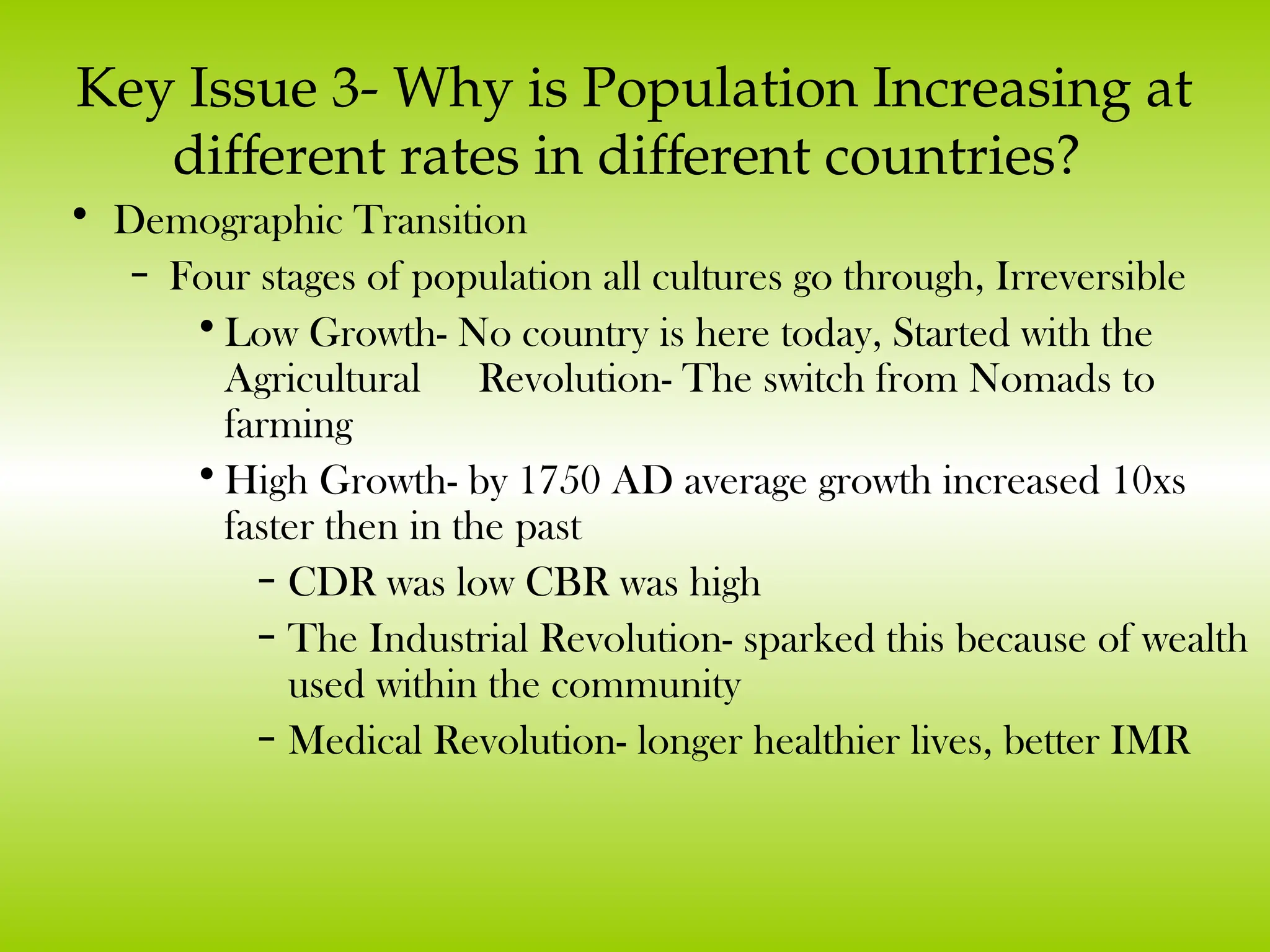 Chapter 2 Popaaaaaaaaaaaaulation human geo.ppt | Agriculture | Industries
