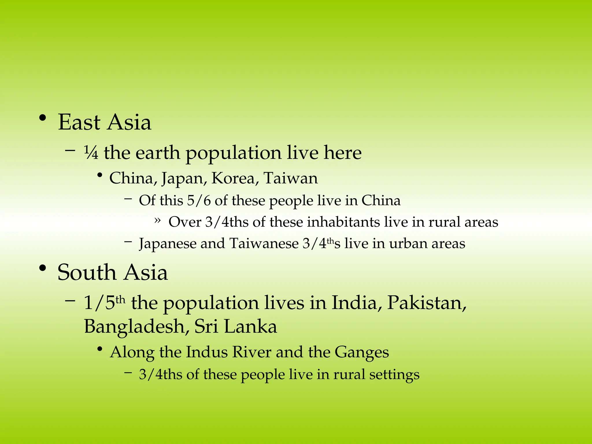 Chapter 2 Popaaaaaaaaaaaaulation human geo.ppt | Agriculture | Industries