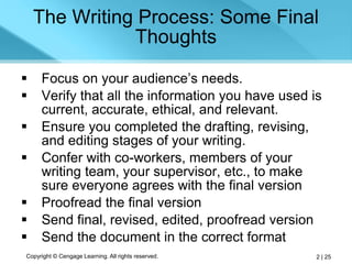 Chapter 2: The Writing Process at Work (Kolin's Successful Writing at ...
