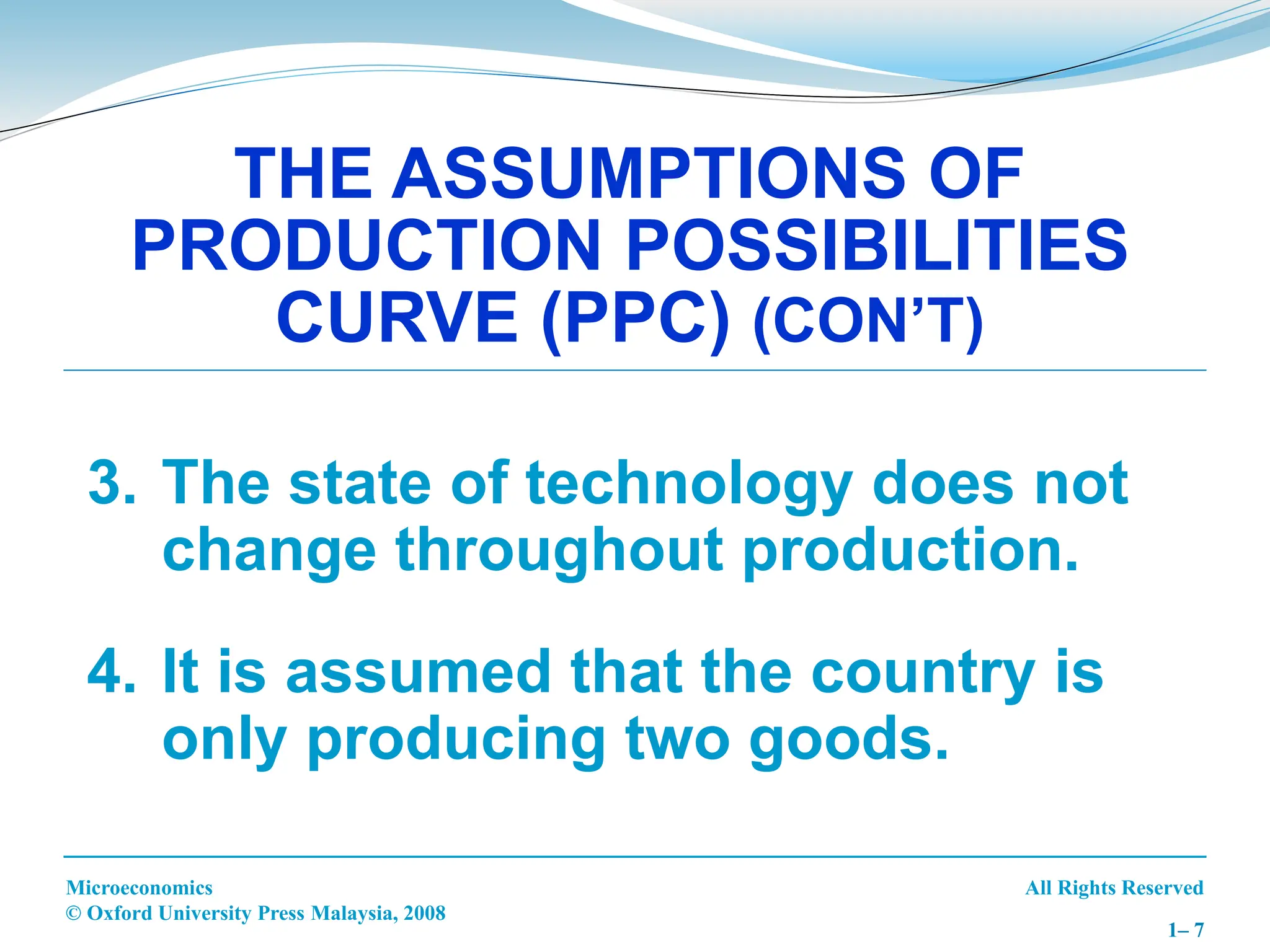 CHAPTER 2 : PRODUCTION POSSIBILITY CURVE | PPT
