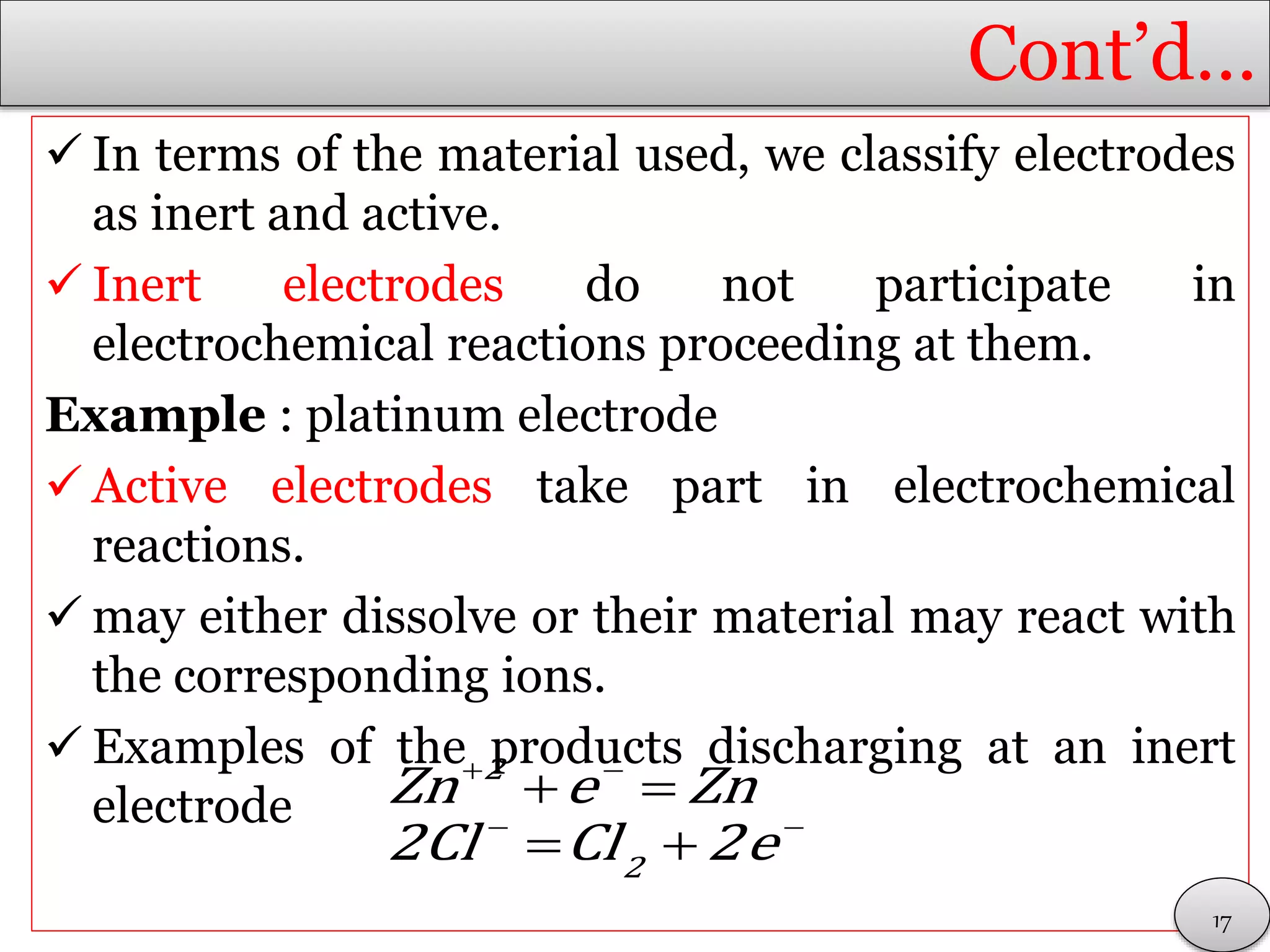 Electrochemical cells | PPTX