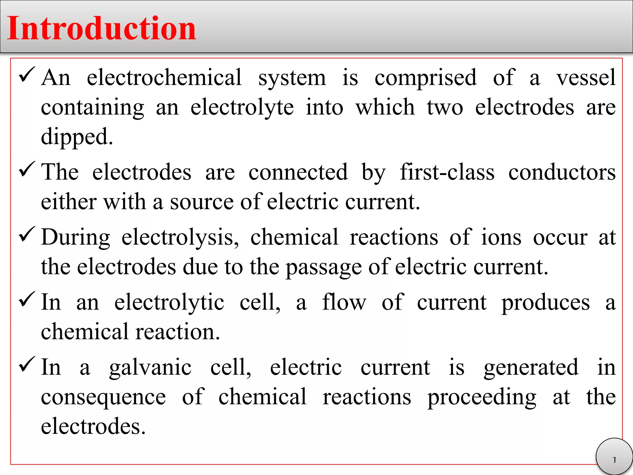 Electrochemical cells | PPT