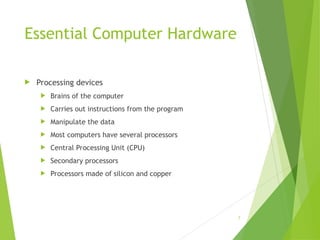 computer system hardware. Bsc.csit first semester | PPT