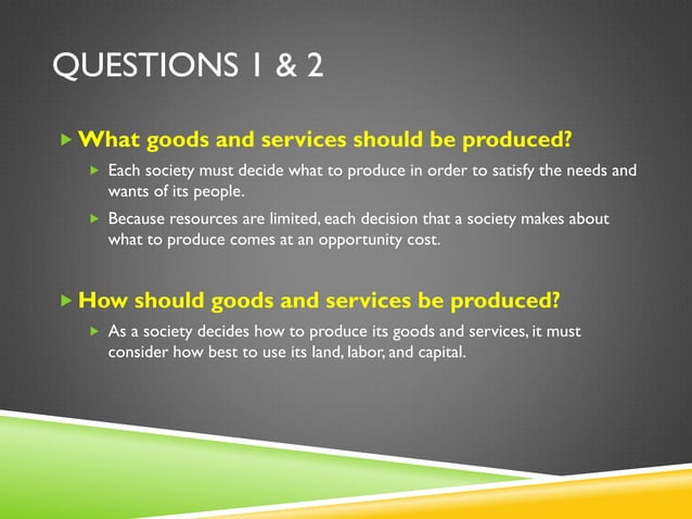 Economics: Chapter 2 | PPTX