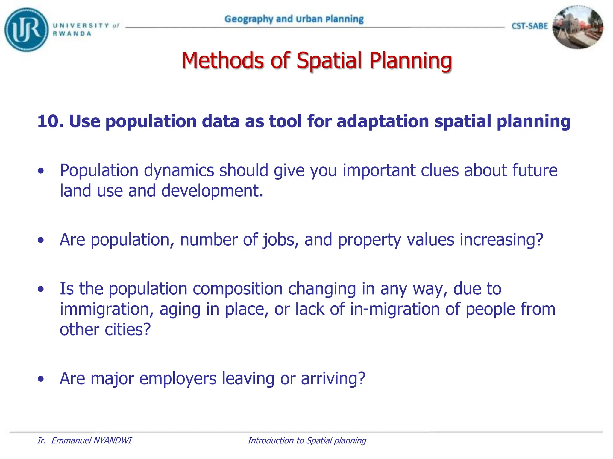 Principles of spatial planning- There are four spatial principles ...