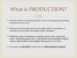 Chapter 2 : Production | PPT