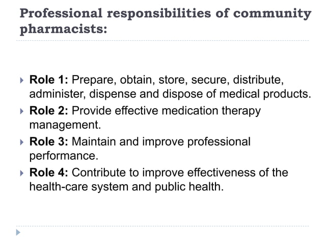 Chapter 2_Professional responsibilities of community pharmacists.pptx ...