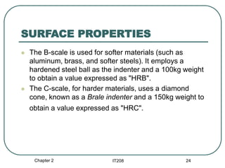 Chapter 2 property of materials | PPT