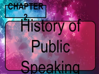 History of Public Speaking | PPTX