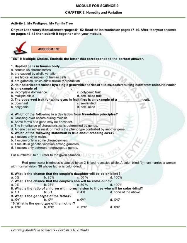Heredity and Variation: Non-Mendelian Patterns of Inheritance | DOCX | Genetics | Science