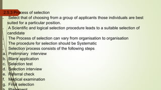 Chapter 2 Recrutiment & selection.To study and explain employee ...