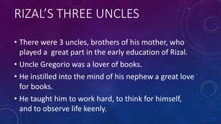 Chapter 2 report in rizals life | PPTX