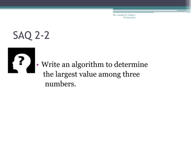 Chapter 2 representation of algorithms | PPTX