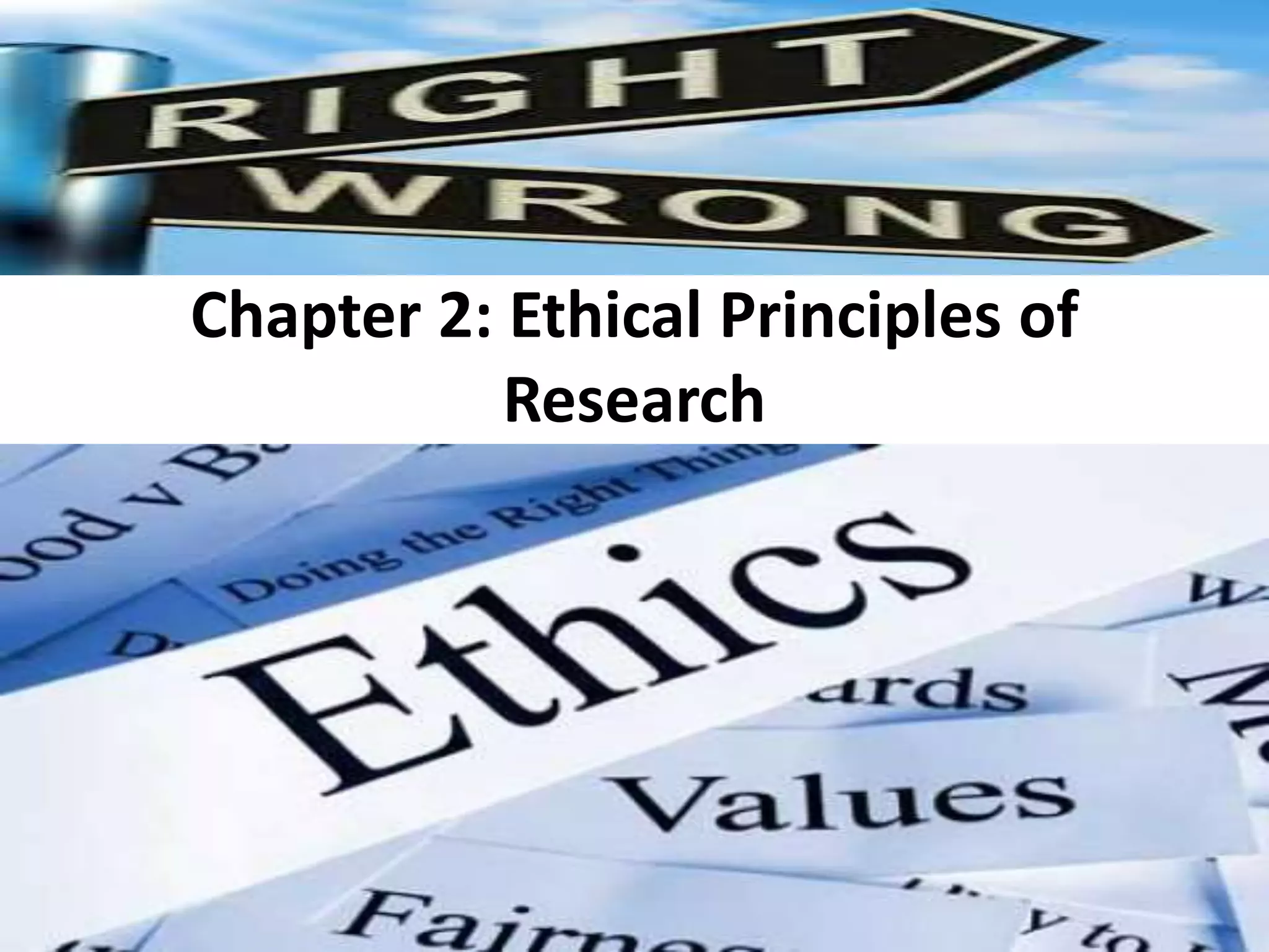 Chapter 2: Ethical Principles of Research | PPTX | Veterinary Medicine ...