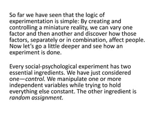 Chapter 2 Research Methodology In Social Psychology | PPTX