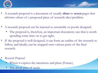 Chapter 2 Research Proposal and Its elements.ppt | Educational ...