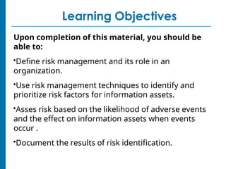 CHAPTER 2 RISK MANAGEMENT and security.ppt