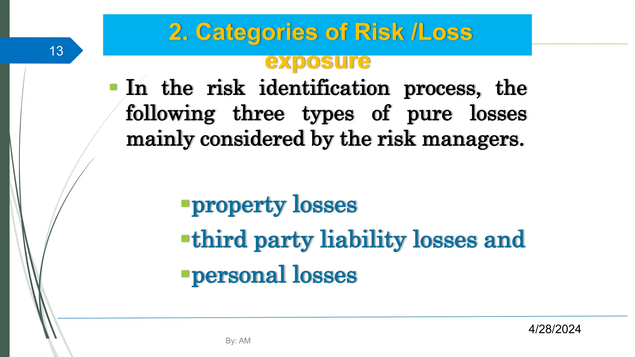 Chapter 2 Risk Management and insurance marketing department | PPTX