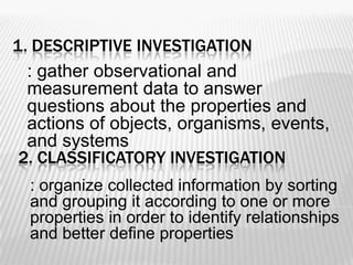 Chapter 2 scientific investigations | PPT