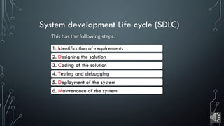 System Development life cycle for grade 11 | PPTX