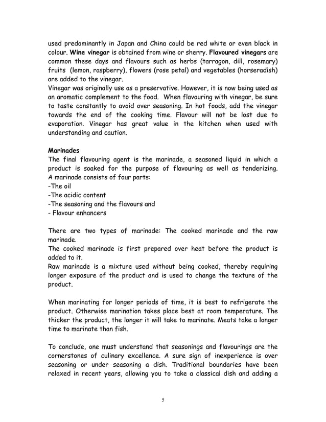 Chapter 2 seasoning and flavoring | PDF