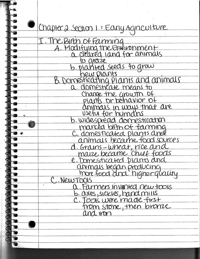 Chapter 2, Section 1: Notes | PDF