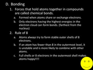 Chapter 2 section 2 notes 2011 (combining atoms) | PDF