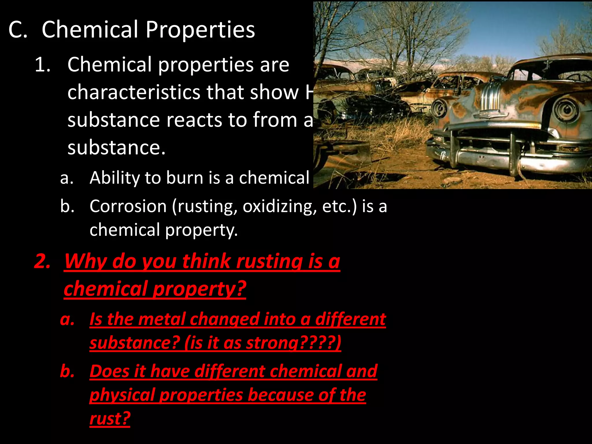 Chapter 2 section 3 notes 2011 (properties of matter) | PDF