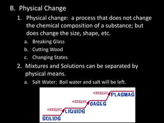 Chapter 2 section 3 notes 2011 (properties of matter) | PDF