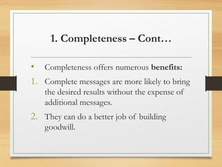 Chapter 2 seven_cs | PPT