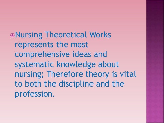 Chapter 2 significance of nursing theory as a discipline and professi… Chapter 2 significance of nursing theory as a discipline and professi…