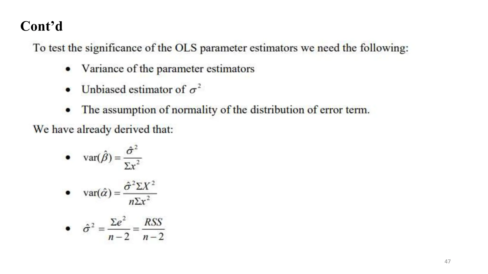 Chapter 2 Simple Linear Regression Model.pptx