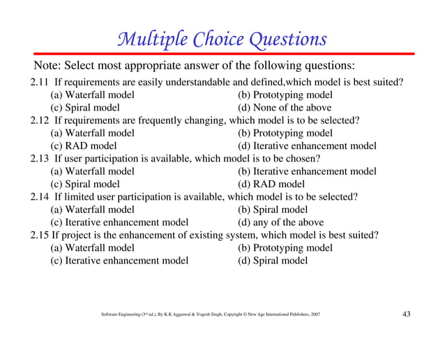 Chapter 2 software development life cycle models | PDF