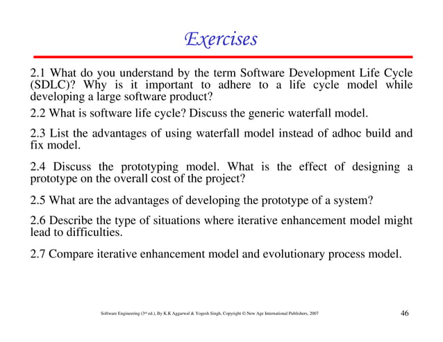 Chapter 2 software development life cycle models | PDF