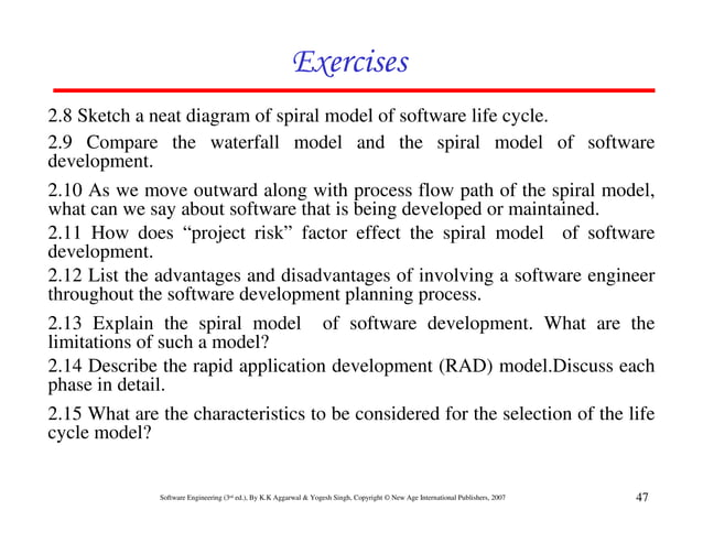 Chapter 2 software development life cycle models | PDF