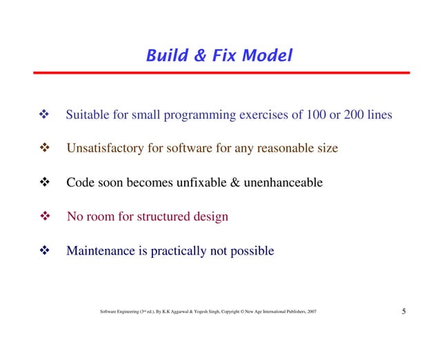 Chapter 2 software development life cycle models | PDF