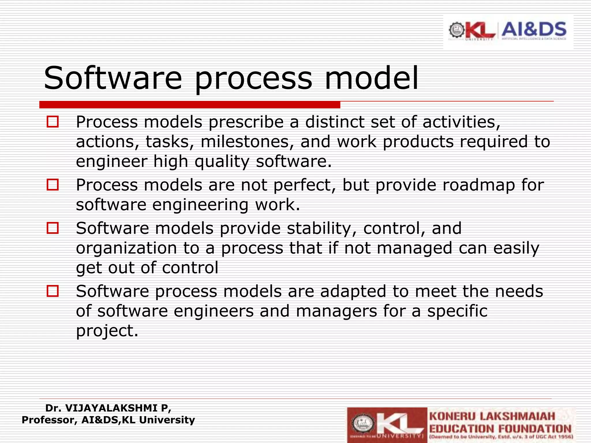 Chapter 2 Software Process.pptx | Computer Software and Applications | Computing