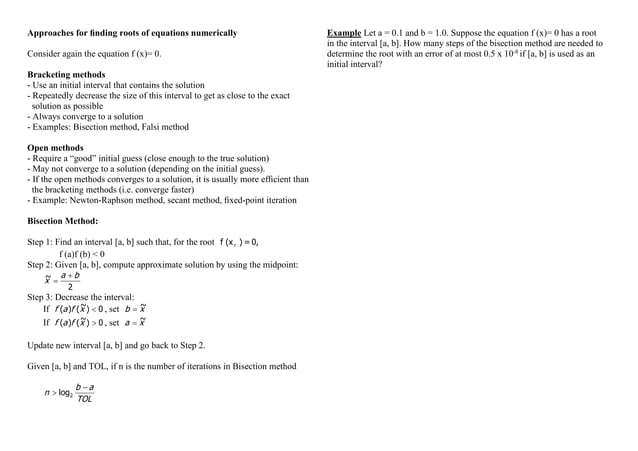 Chapter 2 solving nonlinear equations | PDF | Physics | Science
