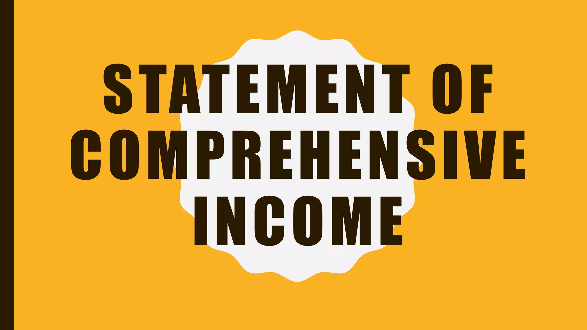Statement of Comprehensive Income | PDF