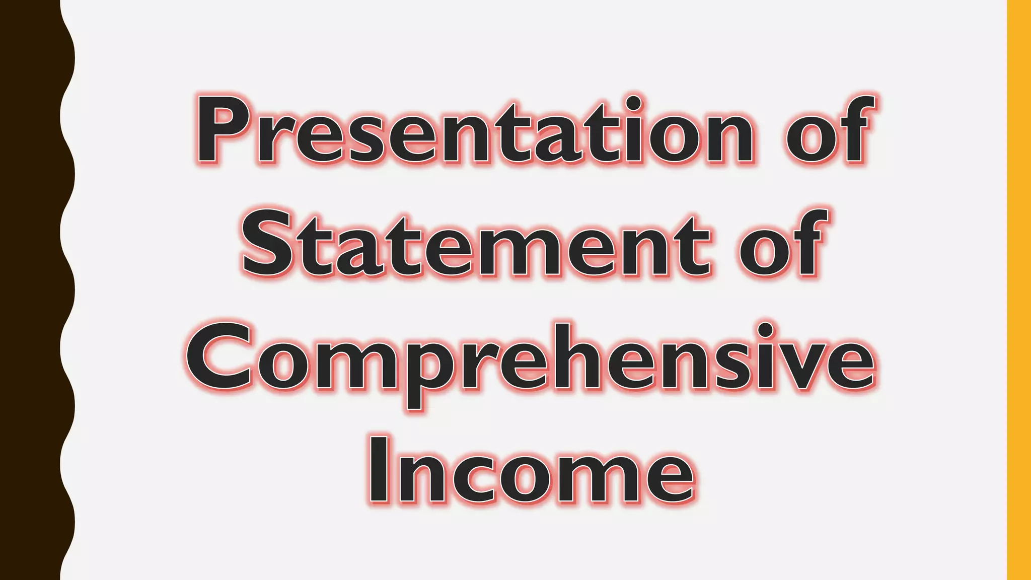 Statement of Comprehensive Income | PDF