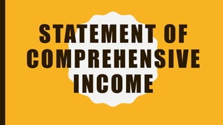 Statement of Comprehensive Income | PDF