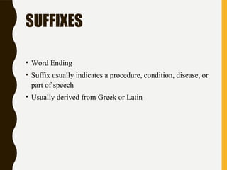 CHAPTER 2 Suffixes terminology education | PDF