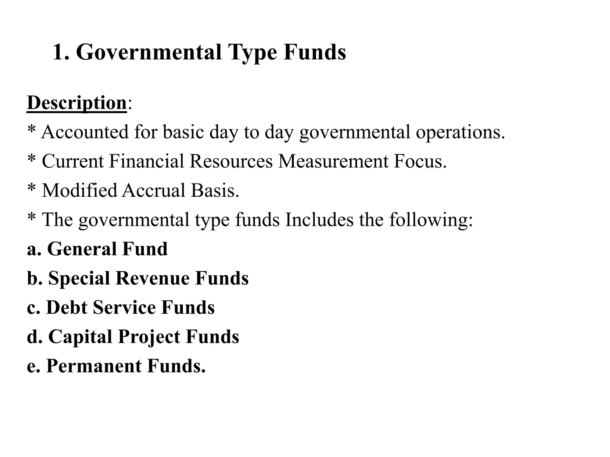 The use of Funds in Governmental Accounting | PPTX